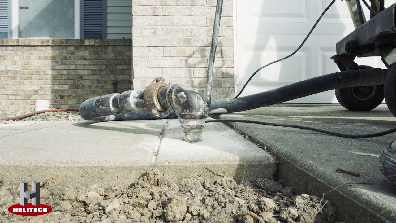 Helitech's Mudjacking Process - YouTube