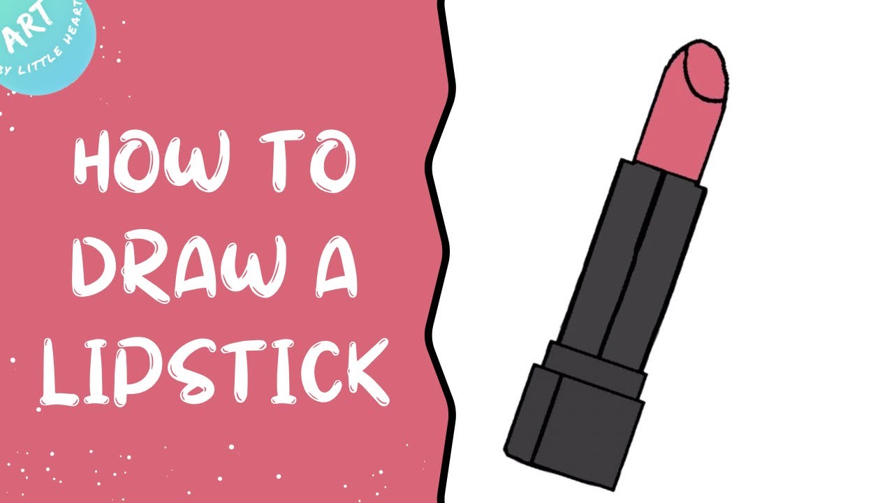 Learn to draw a lipstick in just 1 minute | @Artbylittleheart - YouTube