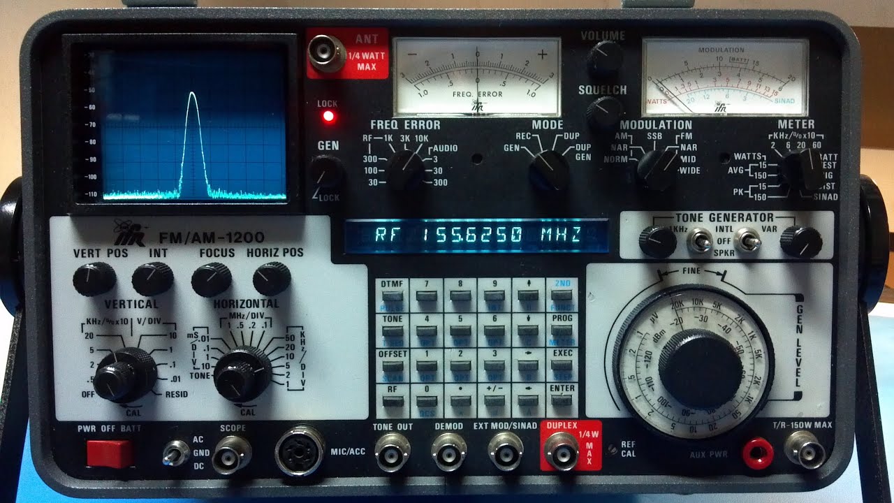 IFR 1200 Demo - As a Radio Receiver - YouTube