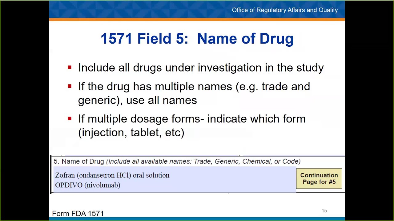 Investigational New Drug Application (IND) Forms: Updates and Best ...