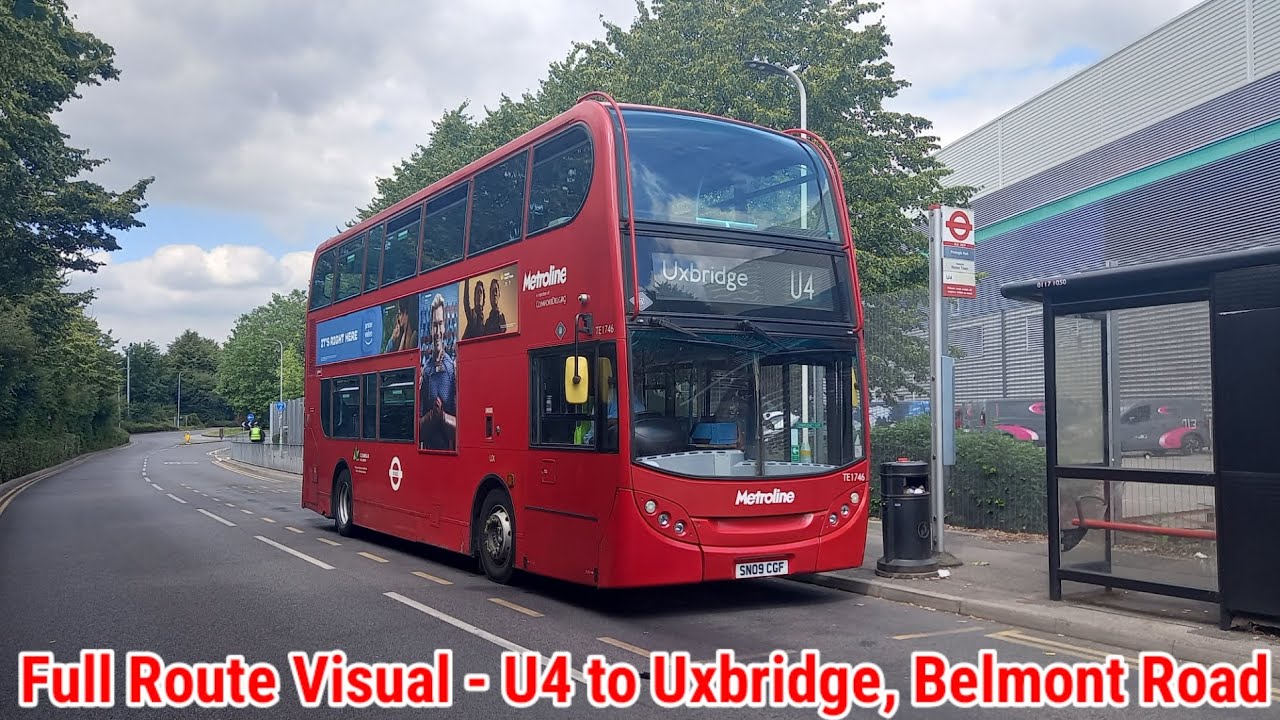 Full Route Visual | London Bus Route U4 - Hayes, Prologis Park to ...