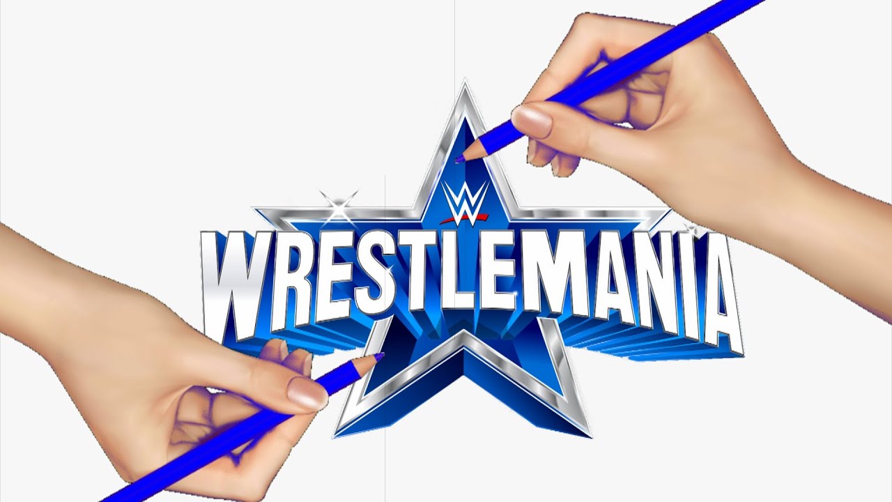 I Draw the Wrestlemania 38 logo - YouTube