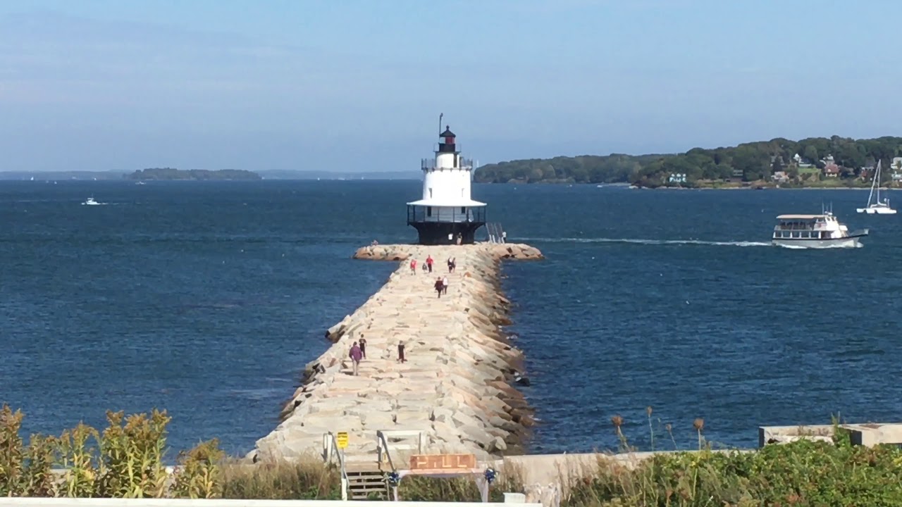 Spring Point Ledge Lighthouse and Fort Preble. - YouTube