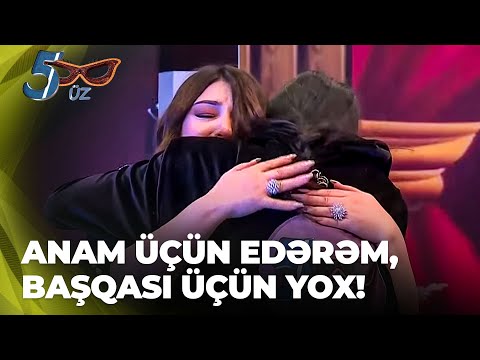 5 Üz | Qızını görən Dilarə Əliyeva ağladı | Kərtənkələni tutana kimi ayağım uyuşdu