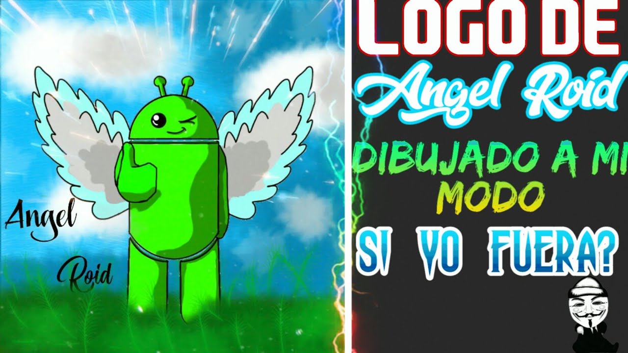 Si yo fuera ángel roid,logo Dibujado en sketch book - YouTube