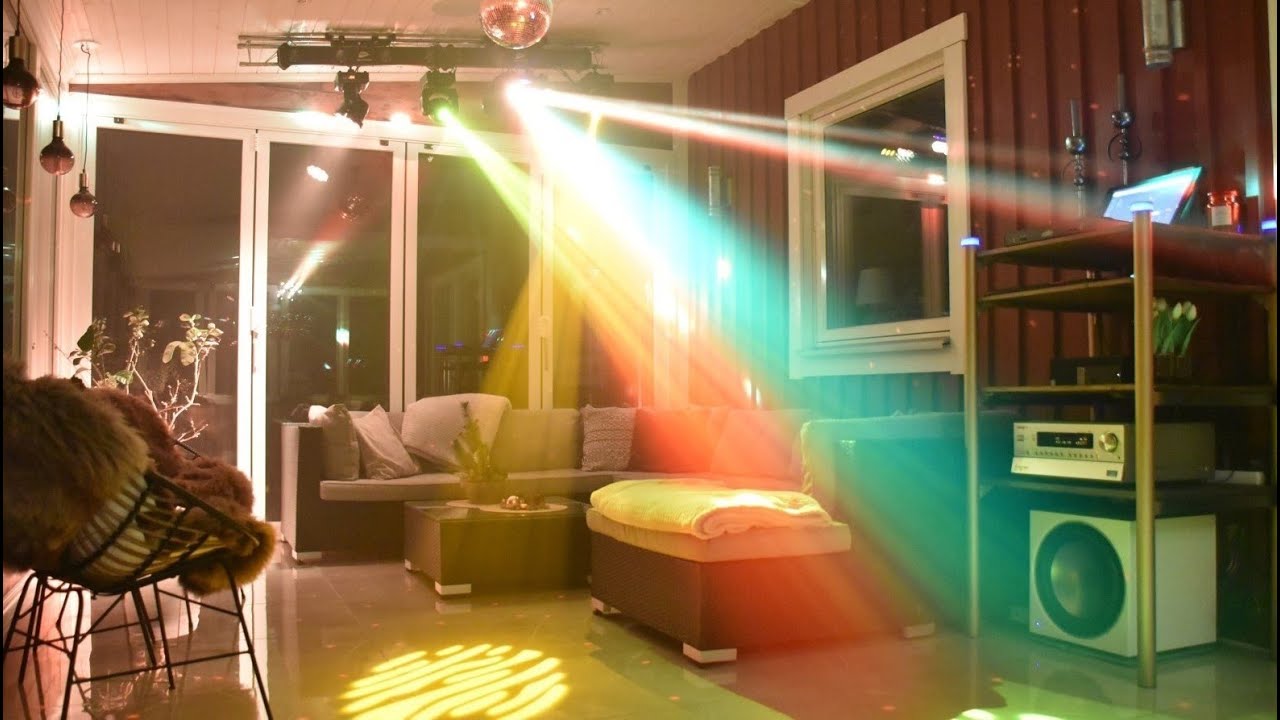 Home Disco lights Party Room Dmx Programming. Old school - YouTube
