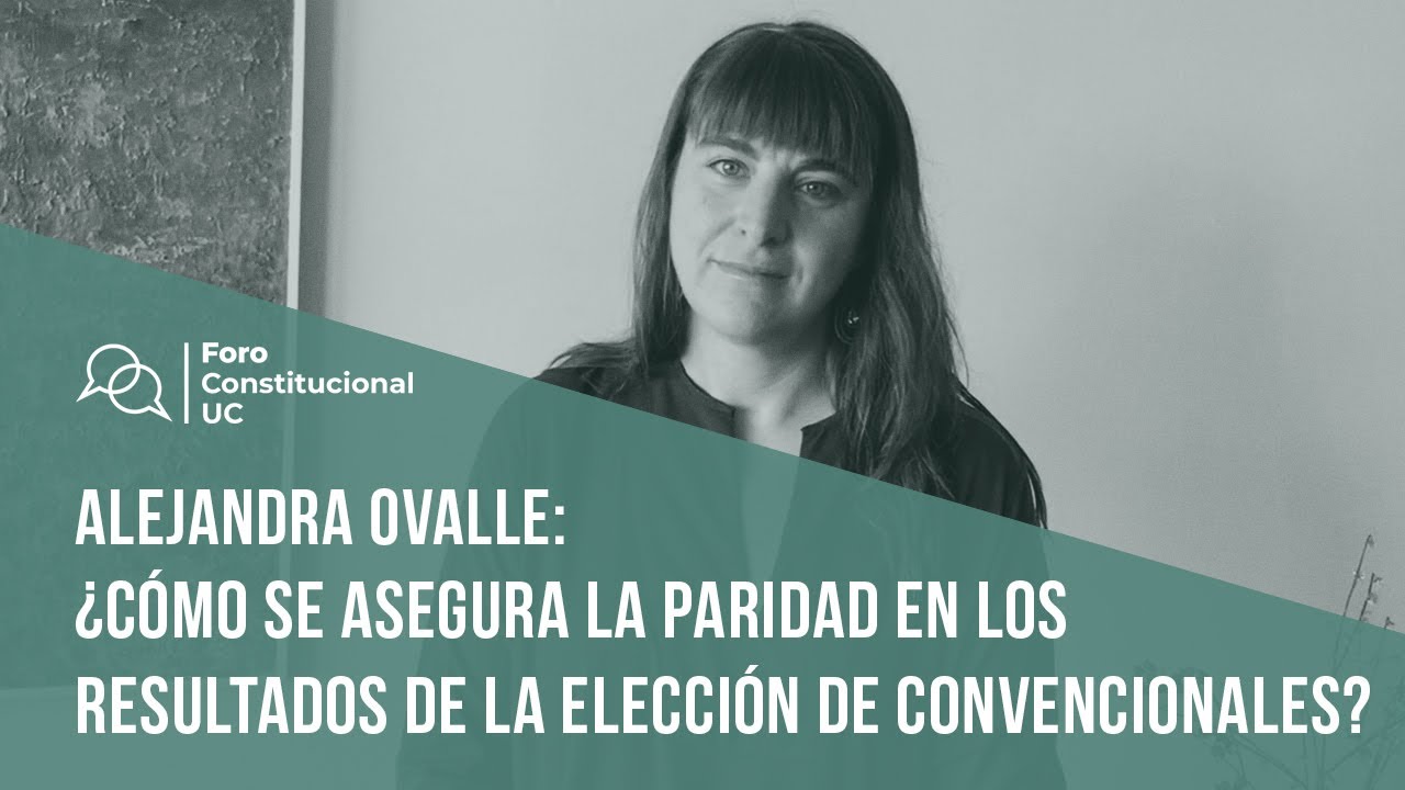 Alejandra Ovalle: ¿Cómo se asegura la paridad en los resultados de la ...