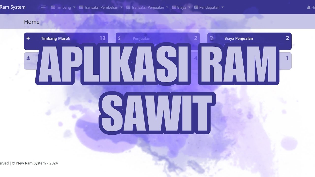 NEW RAM SYSTEM - REVIEW APLIKASI RAM SAWIT DARI PHPRAD - YouTube