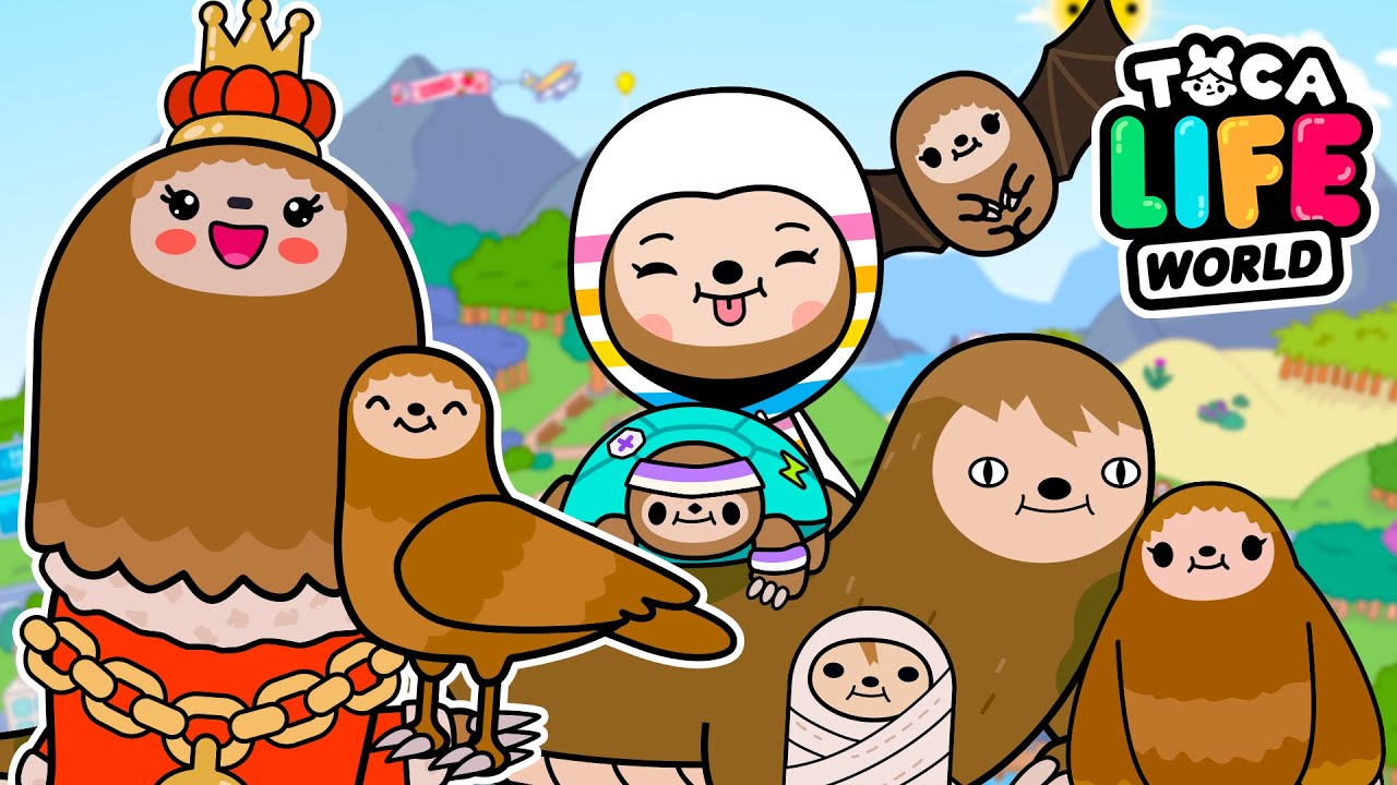 ALL SLOTHS Toca Life World 😻 Toca Boca Sloths Collection - YouTube