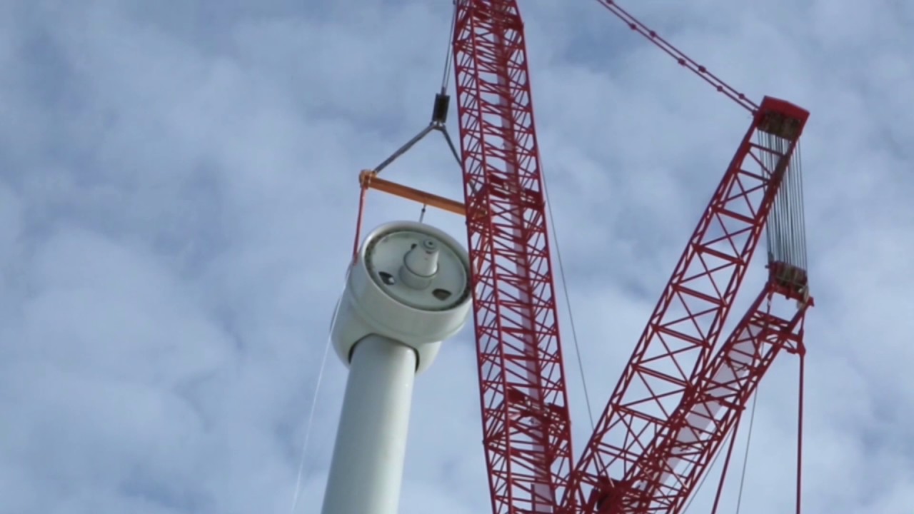 Seneca Energy Wind Turbine Construction - YouTube