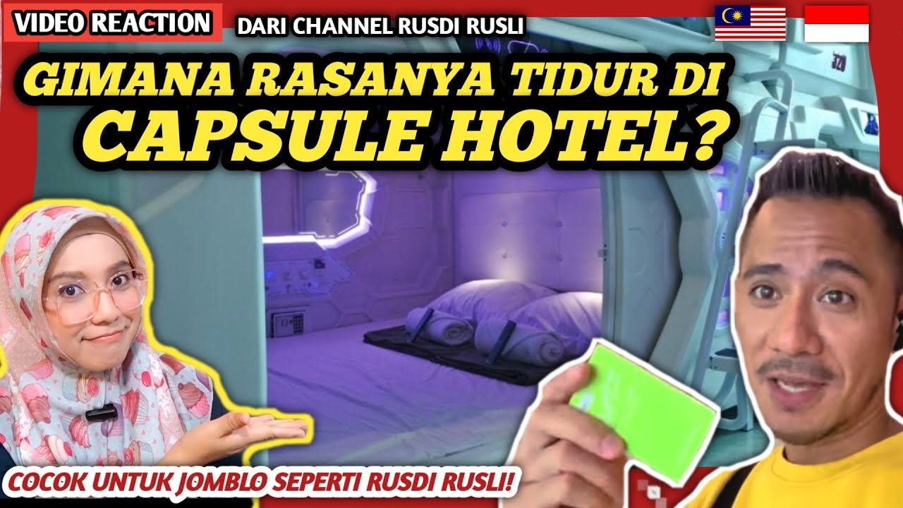 🇲🇾🇮🇩 GIMANA RASANYA TIDUR DALAM CAPSULE HOTEL DI JAKARTA? Ini Pengalaman Rusdi Rusli Guys ‼️ ...