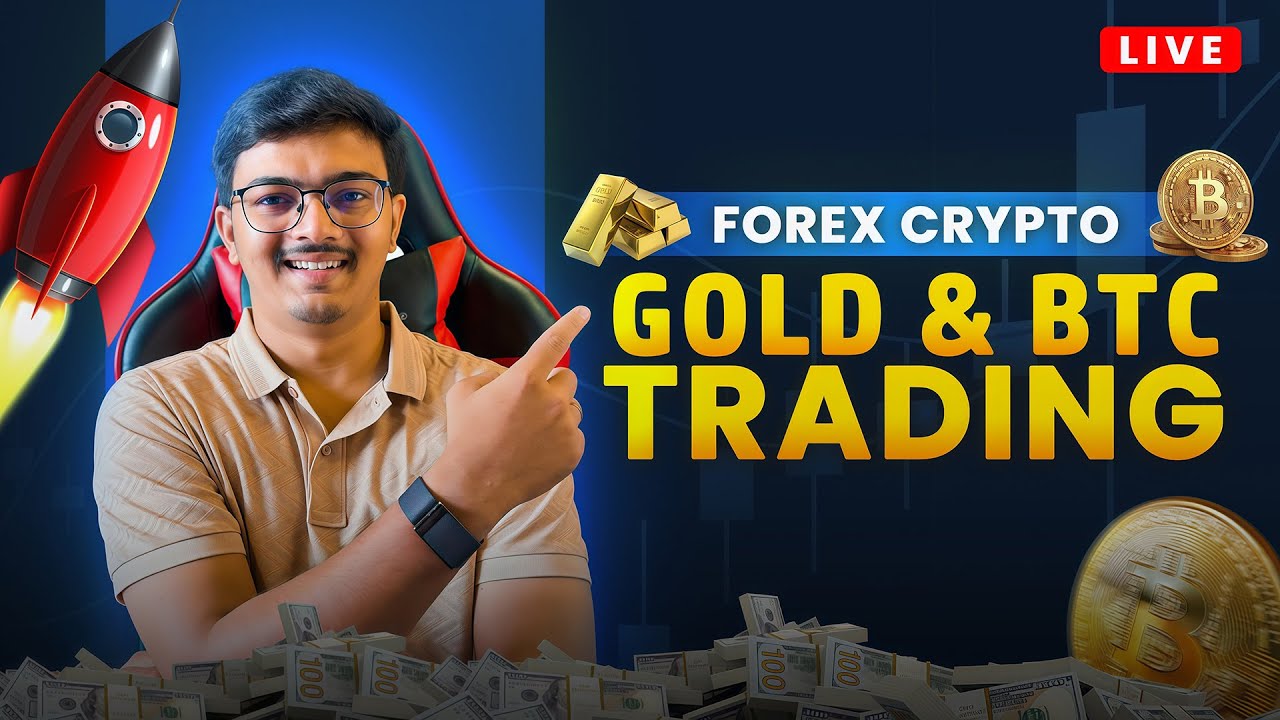 Live Bitcoin and Gold Trades With Gopal | FOREX | CRYPTO TRADING | 07 ...