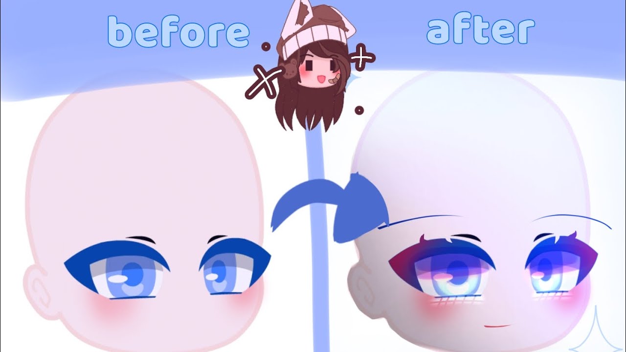 Easy gacha eye shading tutorial - YouTube