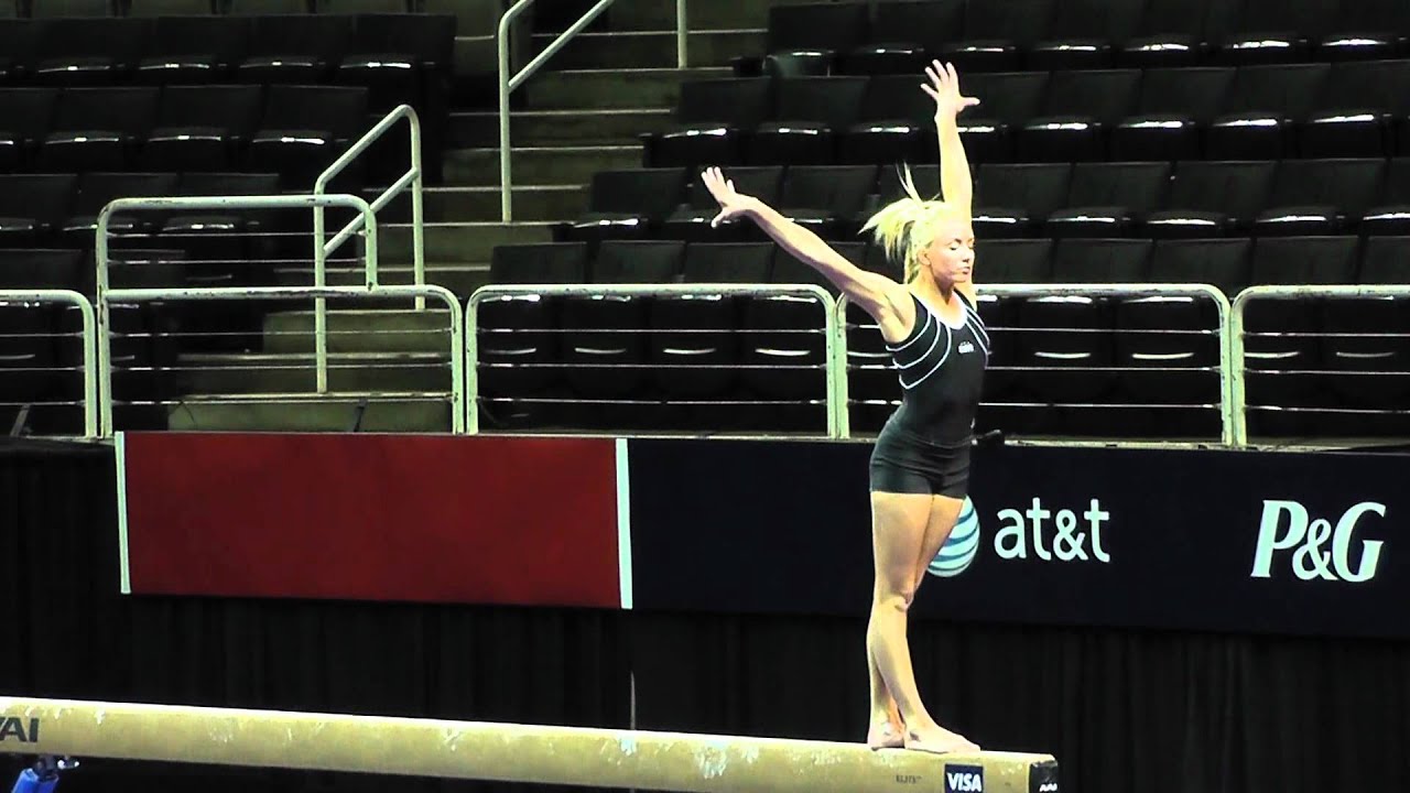 Nastia Liukin - Balance Beam - 2012 U.S. Olympic Trials Podium Training ...