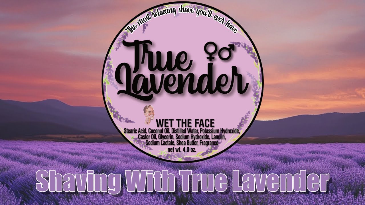 Shaving With True Lavender - YouTube