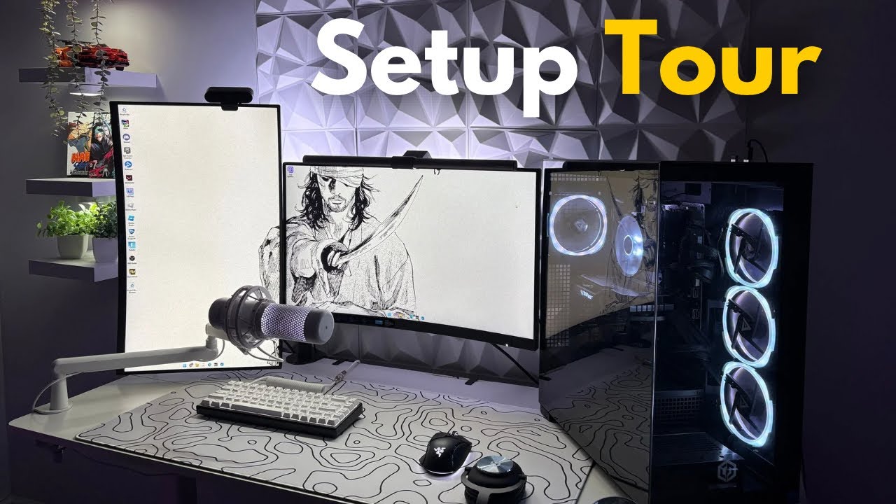 14 Year Old Content Creator Setup Tour ($5,000) - YouTube