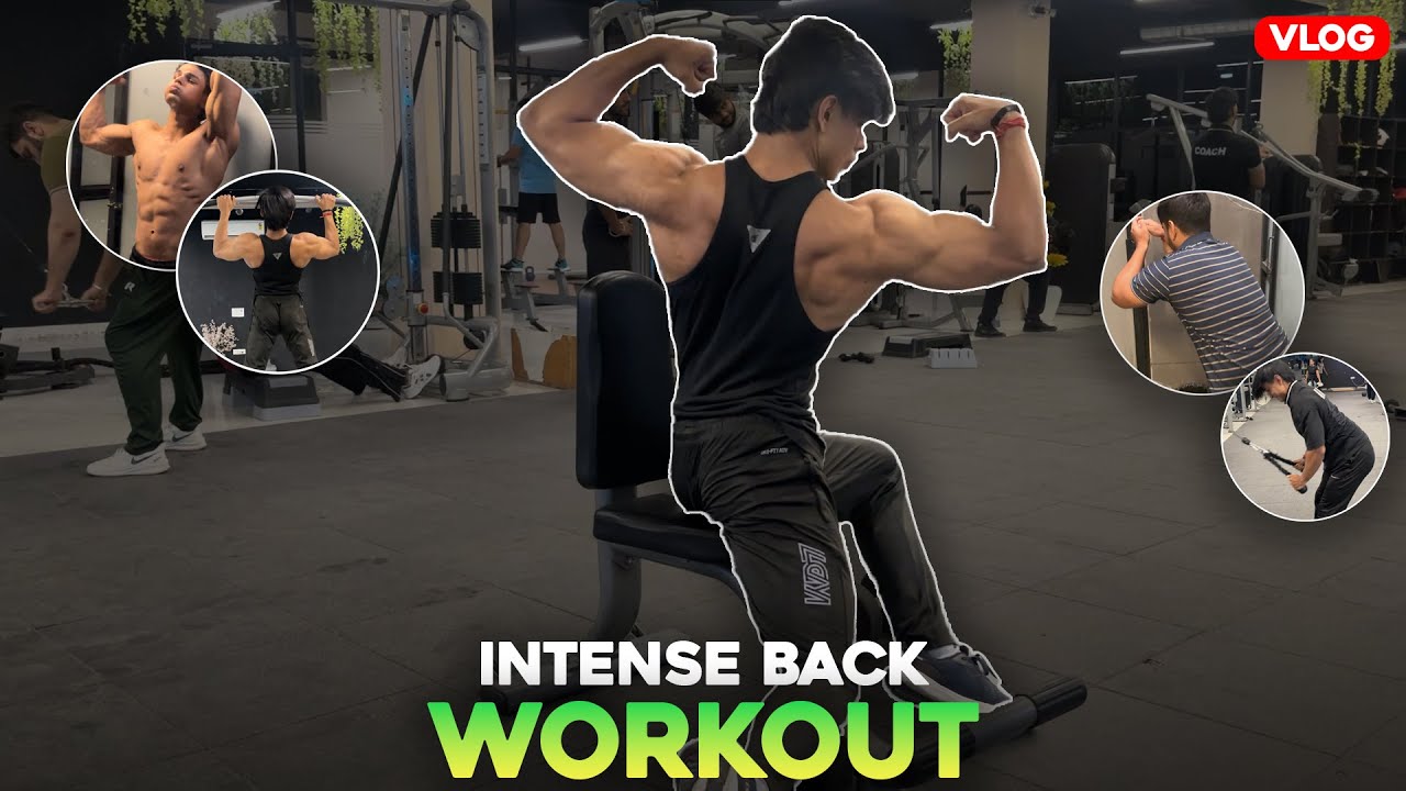 Intense Back Workout | Body Recomp Day 2/365 | VLOG - YouTube