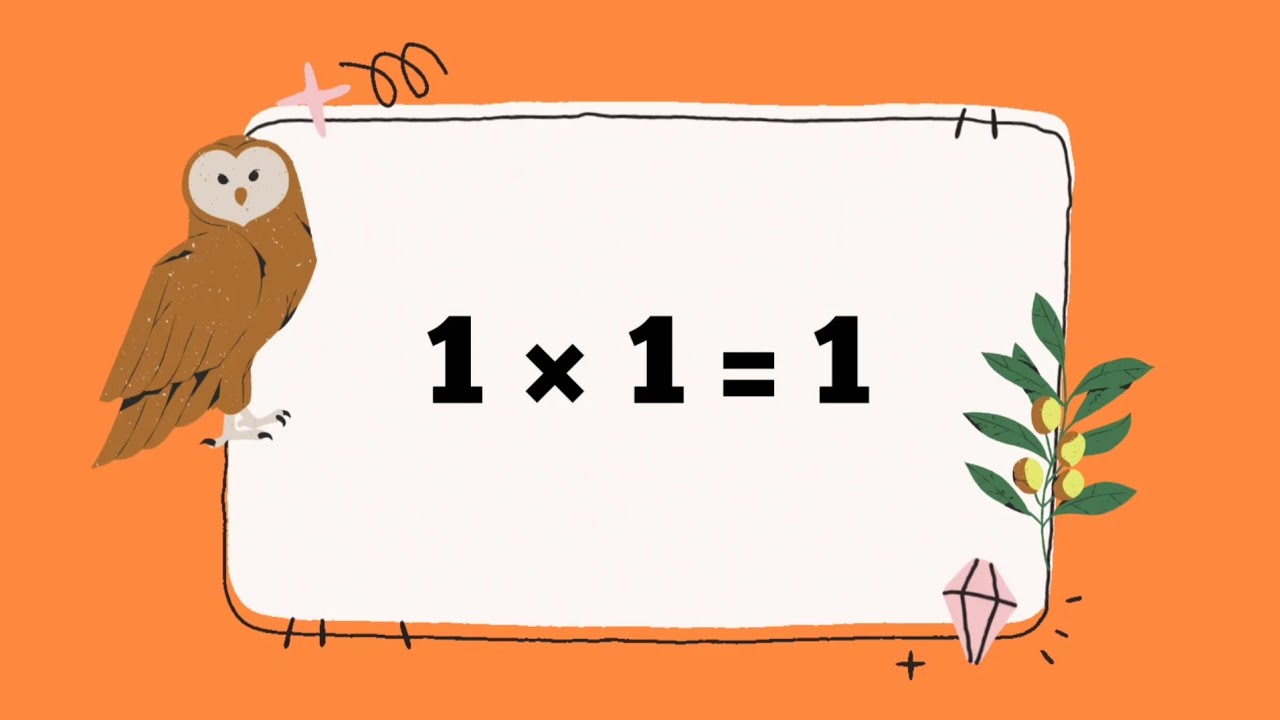 Table of one | 1st table for kids - YouTube