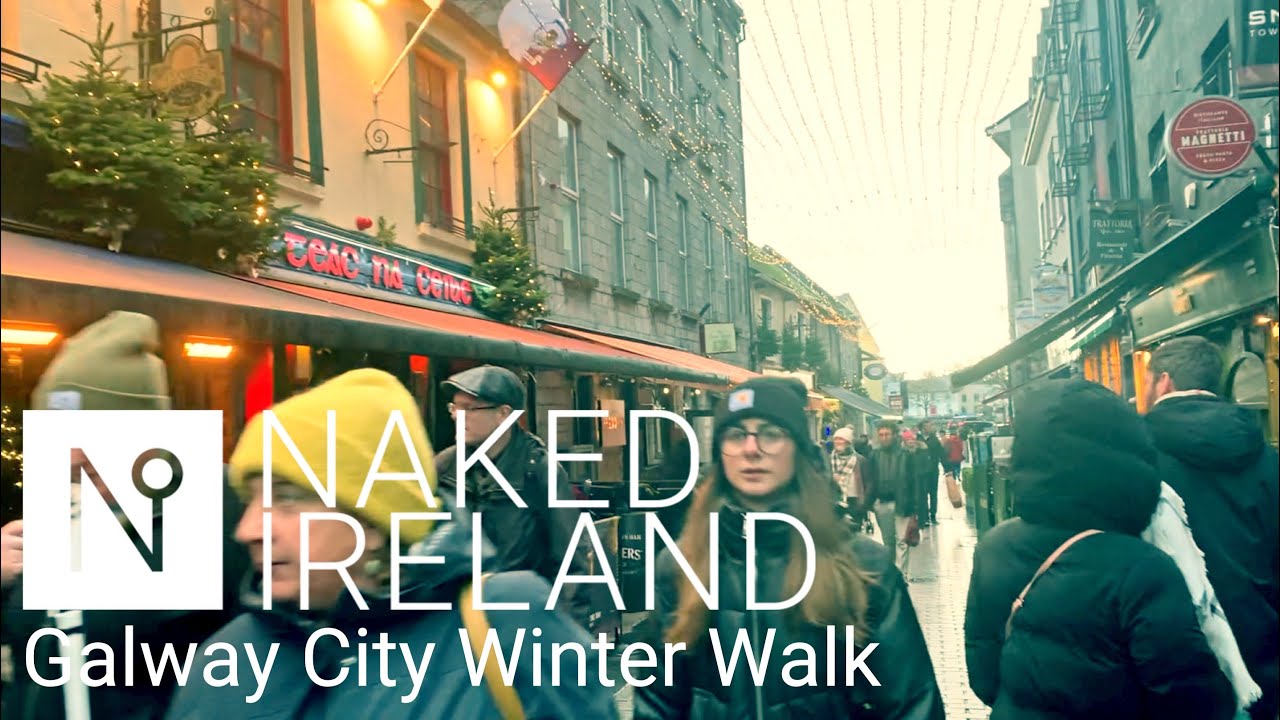 What's beautiful Galway city like in Winter time? Walk around this ...