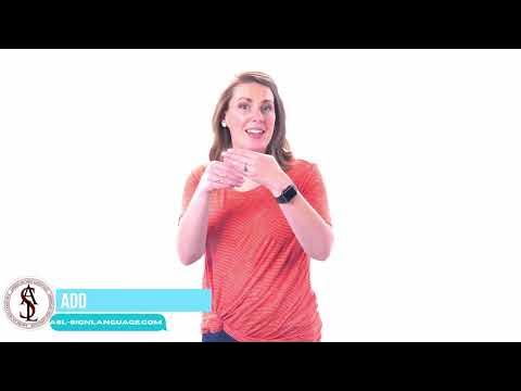 Adding it Up: How to Sign "Add" in American Sign Language (ASL) - YouTube