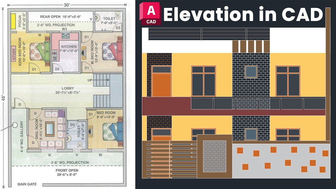 Master Elevation in AutoCAD in 30 Days Here's My Top Tips - YouTube