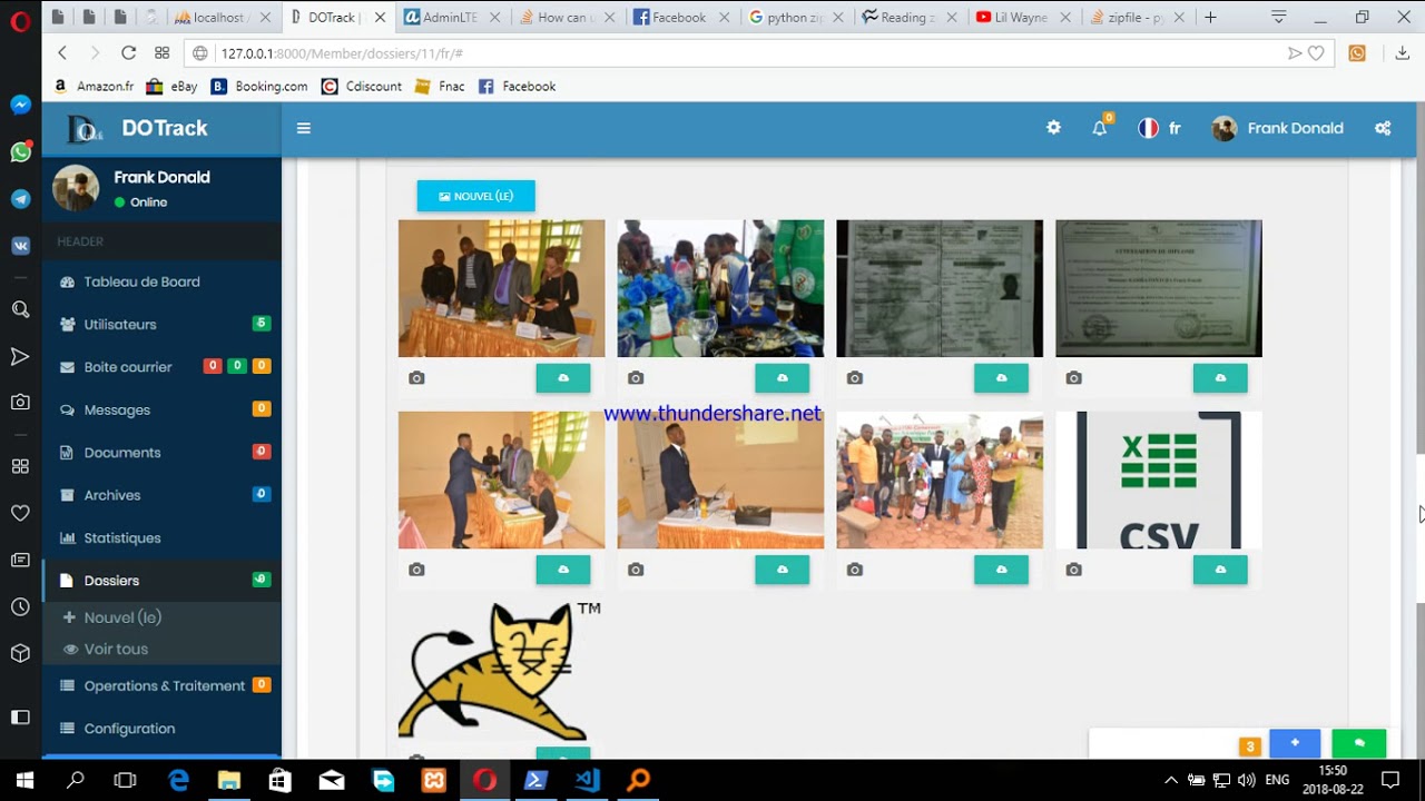 DEMO Upload - Open File (rar,docx,html,pdf) DOTrack - YouTube