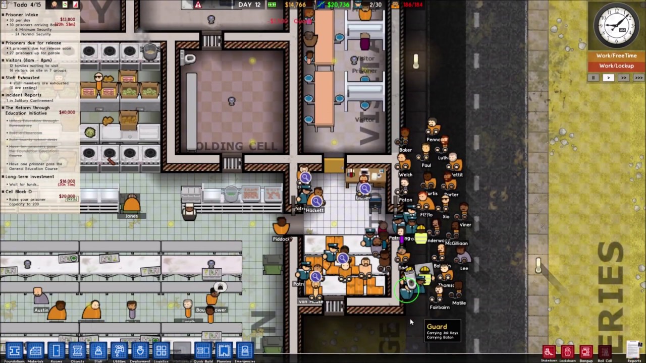 Prison Architect Timelapse Ep 8 The Perfect Regime - YouTube