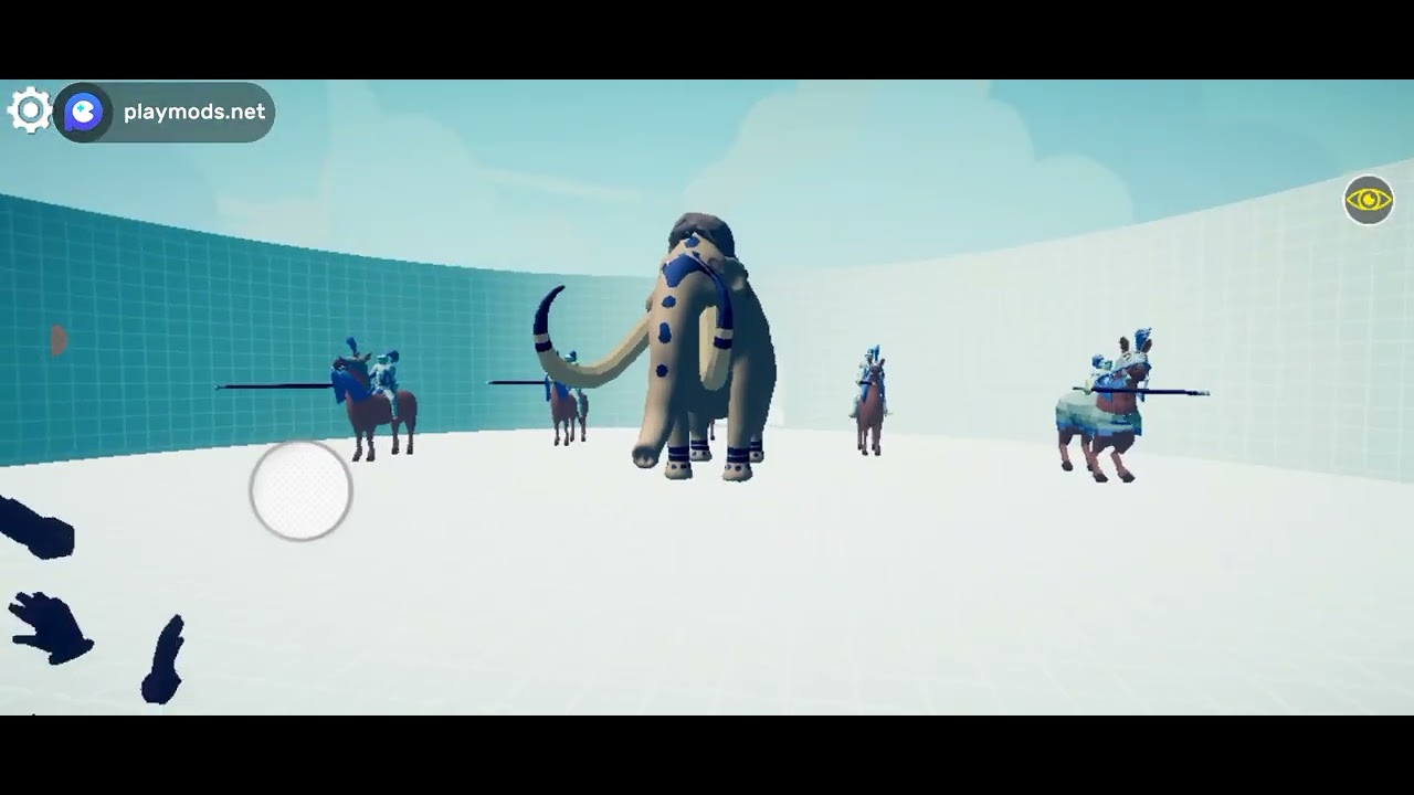 scp 106 vs mammoth and 5 jousters - YouTube