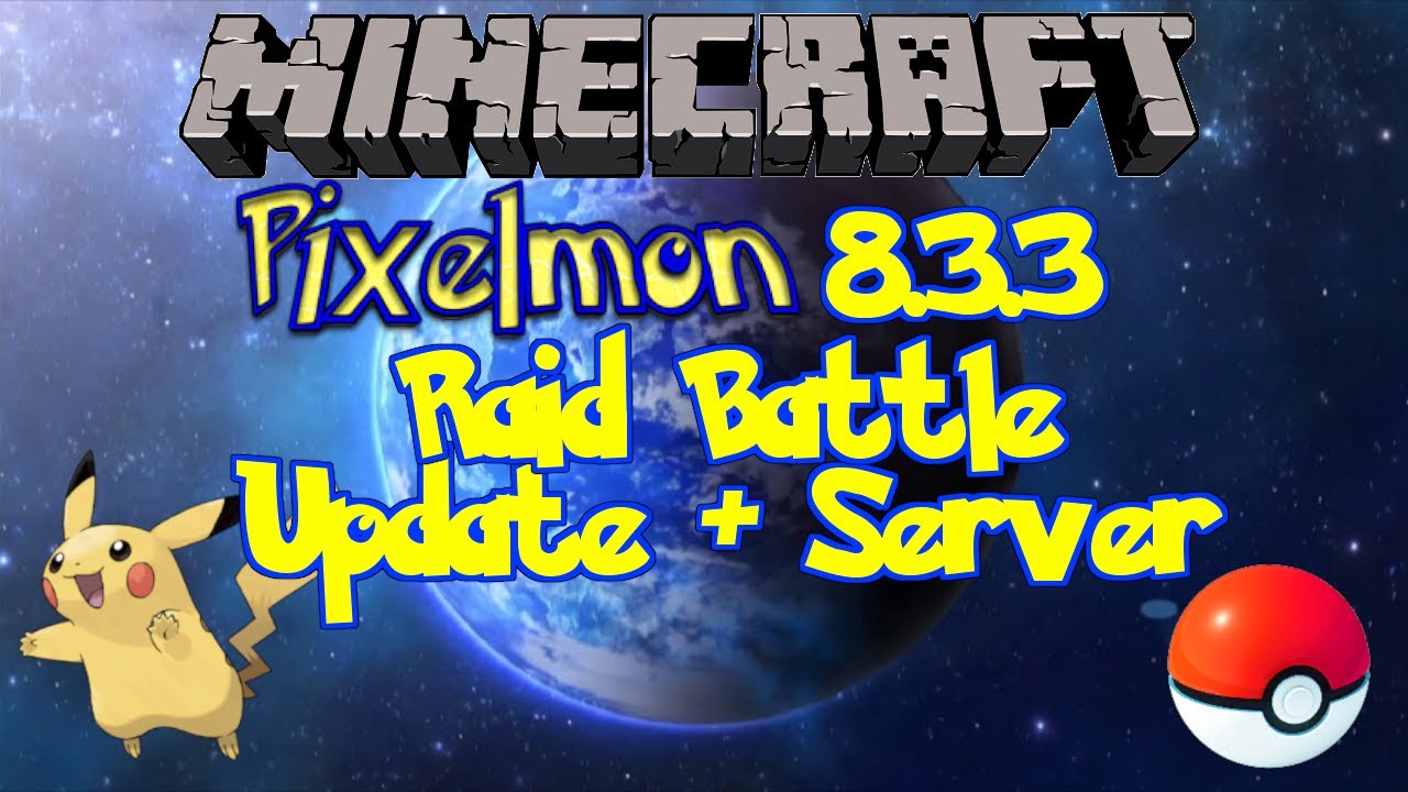 Minecraft | Pixelmon 8.3.3 Raid Battle (Update + Server) - YouTube
