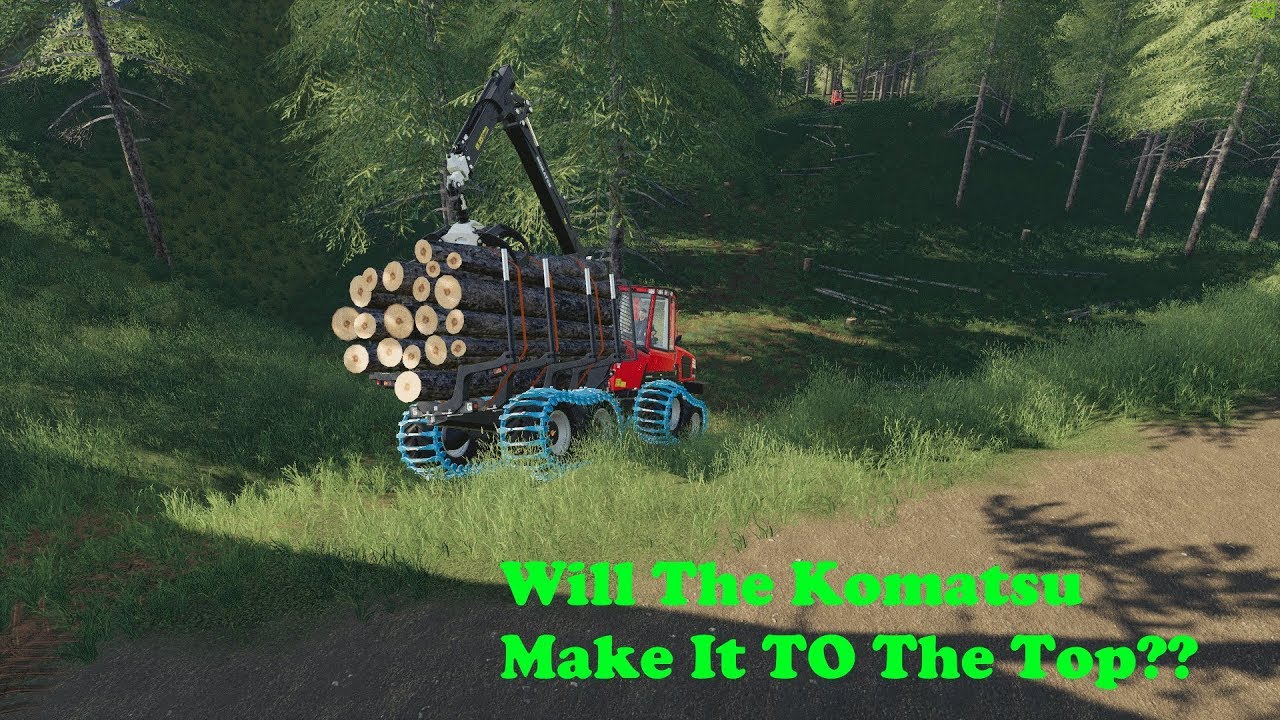 FS19 | Logging On Bergholmen | Testing The Komatsu Forwarder ...