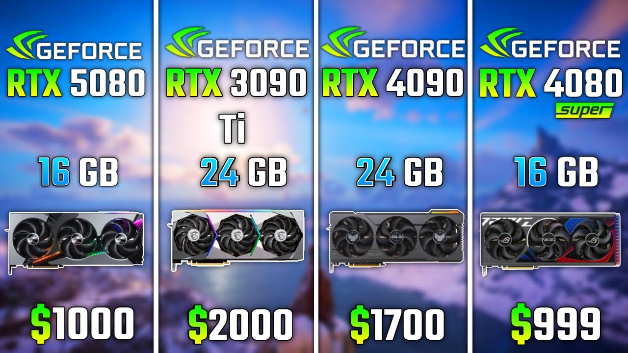 RTX 5080 vs RTX 3090 Ti vs RTX 4090 vs RTX 4080 SUPER | Test in 6 Games ...