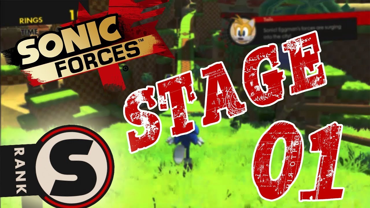 Sonic Forces: Stage 1 (S RANK) - YouTube