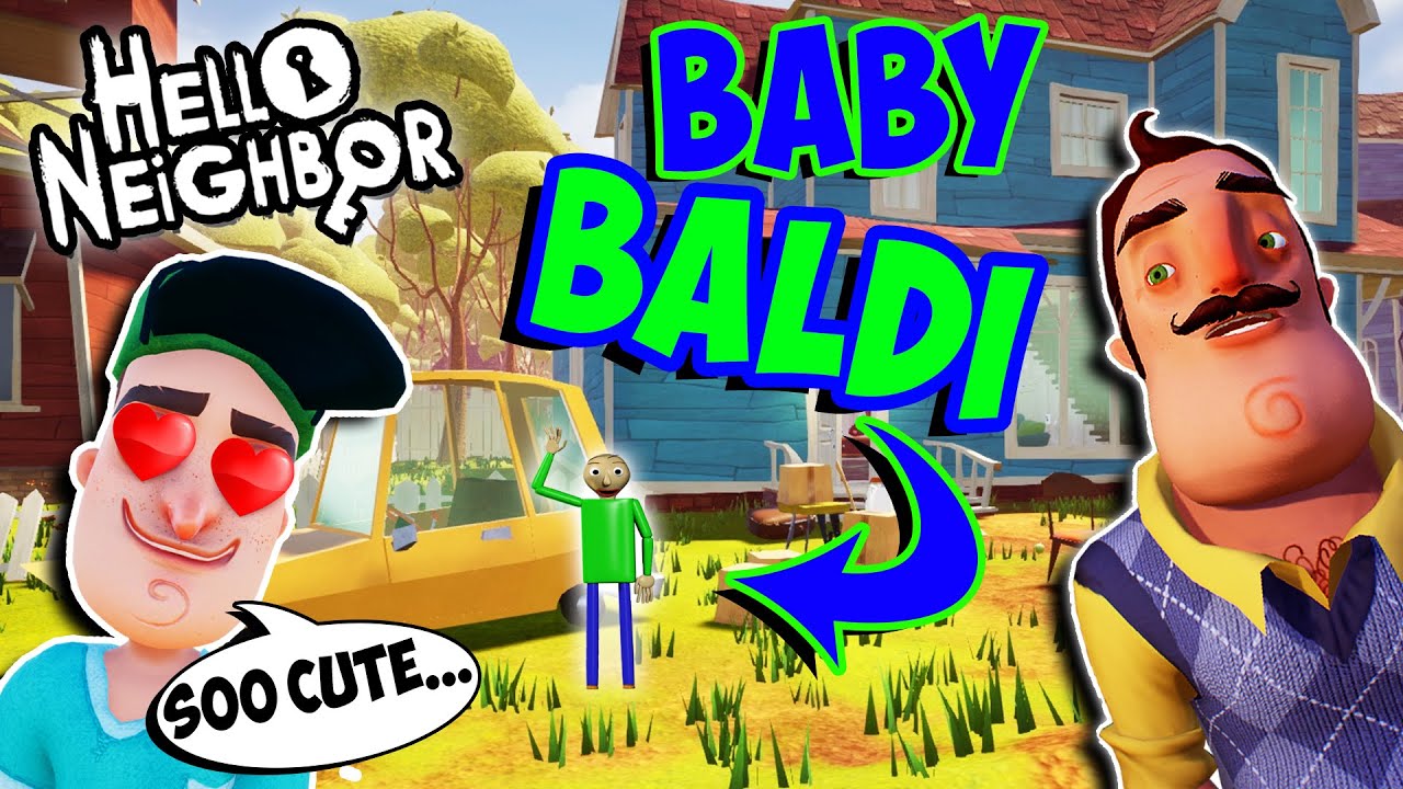 HELLO BABY BALDI | Hello Neighbor Mod - YouTube
