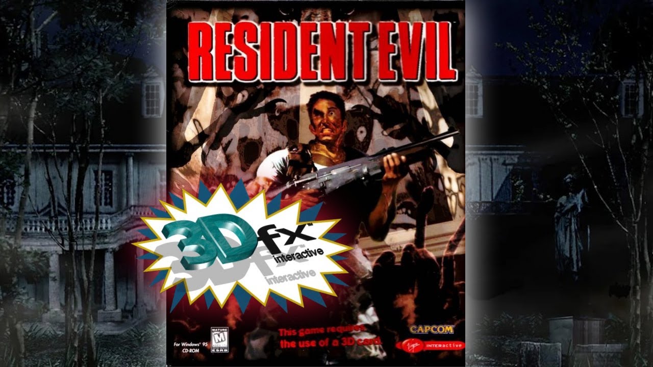 Resident Evil (1996), 3DFX Voodoo 4MB - YouTube