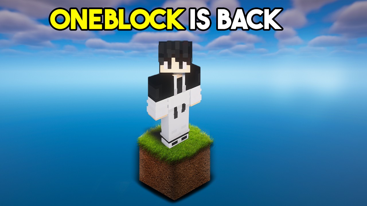 NEW MINECRAFT ONE BLOCK WITH REALISTIC GRAPHICS - YouTube