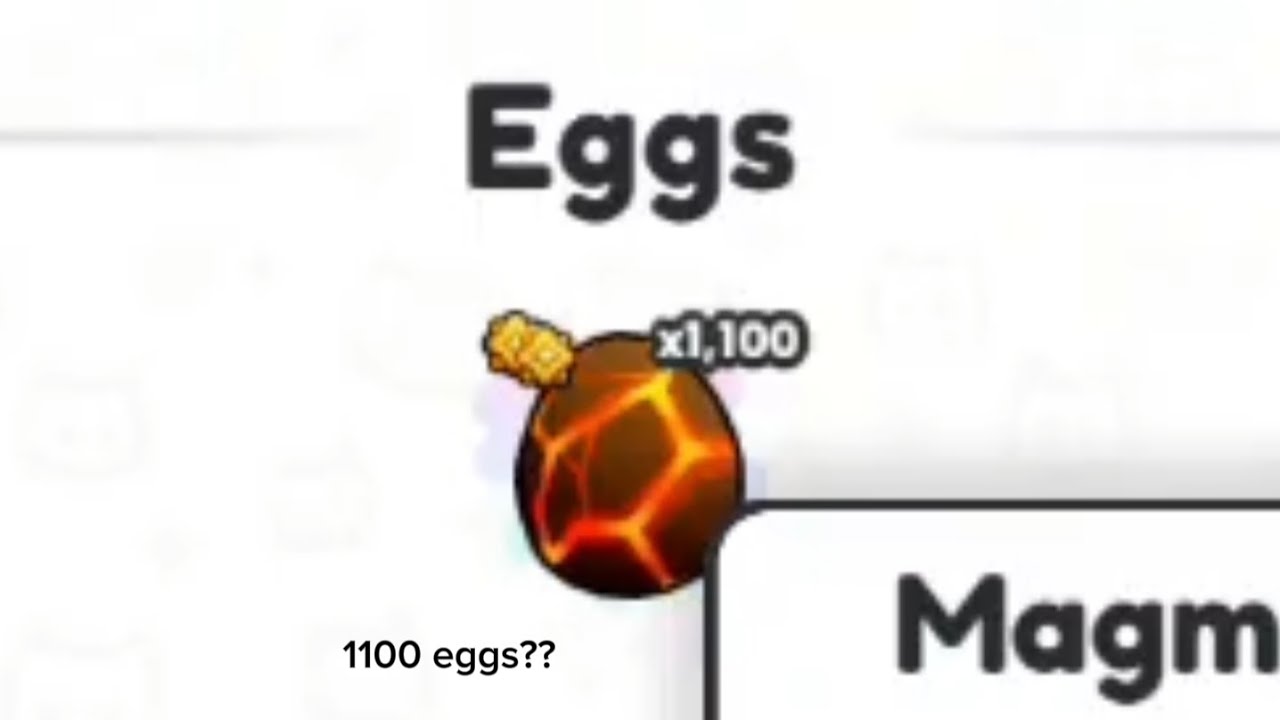 I opened 1100 magma eggs, and this happen 😮😱 - YouTube