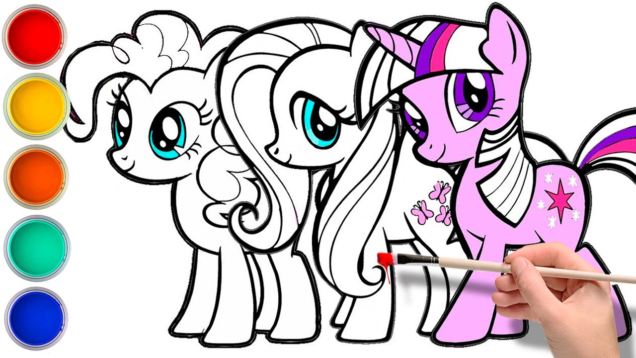 Colorful Adventures: Painting and Coloring My Little Pony with Vibrant ...