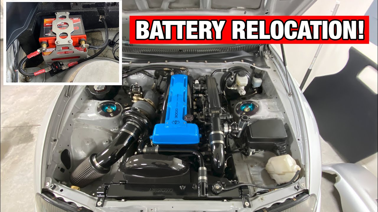 MK4 Supra Battery Relocation (How To Make Your own Kit) - YouTube
