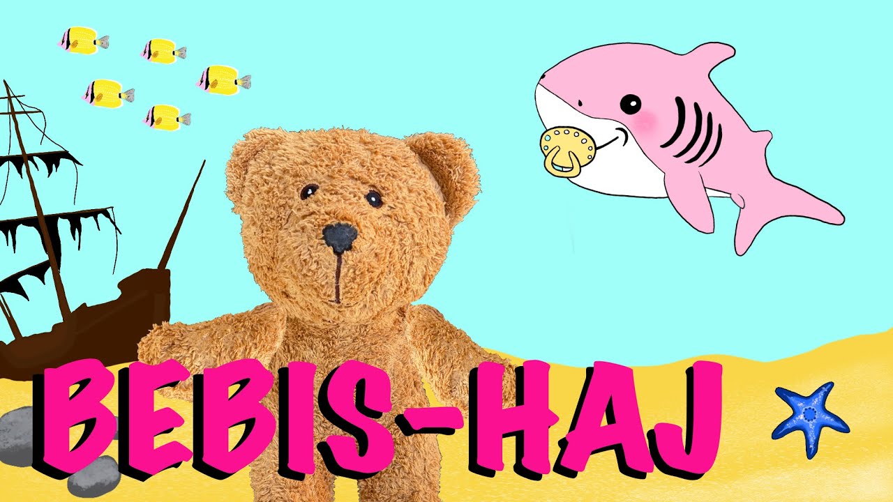 Bebis haj - Nallen sjunger Baby Shark på svenska - YouTube