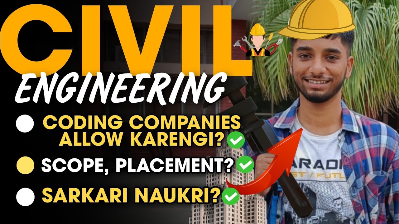 🤯Civil Engineering - Scope , placement , jobs full details! JEE 2022 counselling! IIT Motivation ...