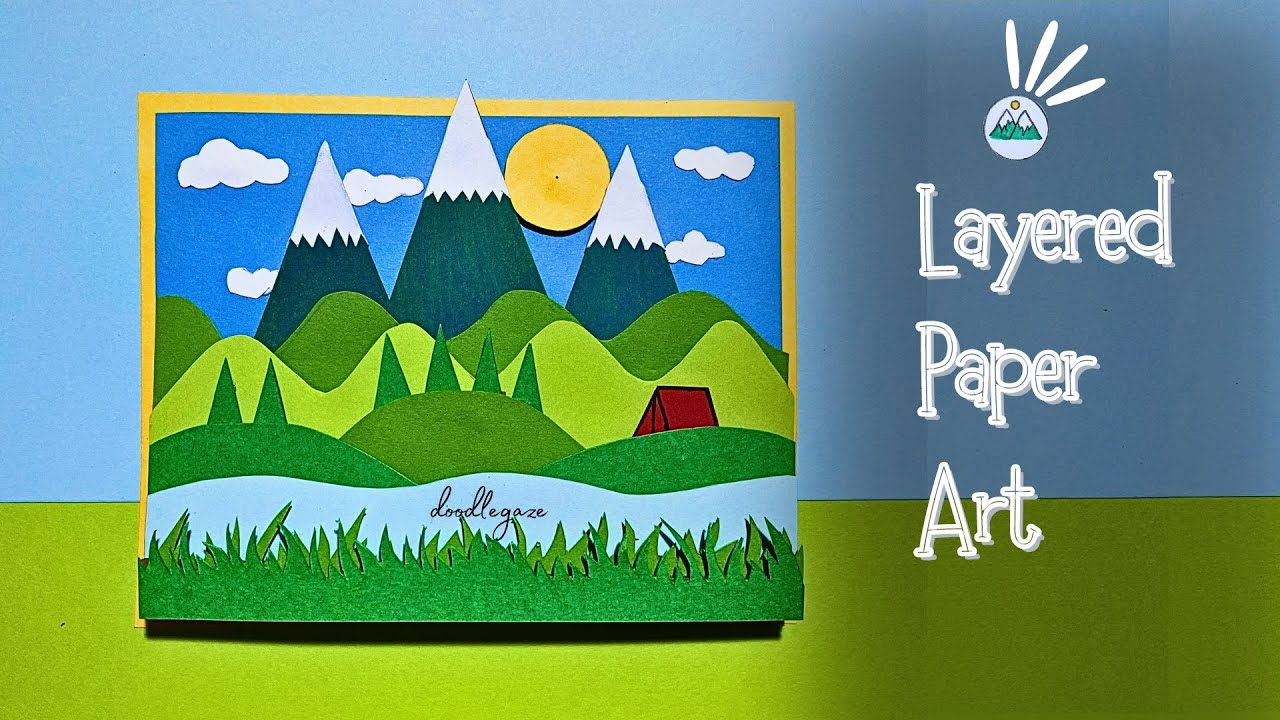 Layered Paper Craft from Scenery Imagination | DIY - YouTube