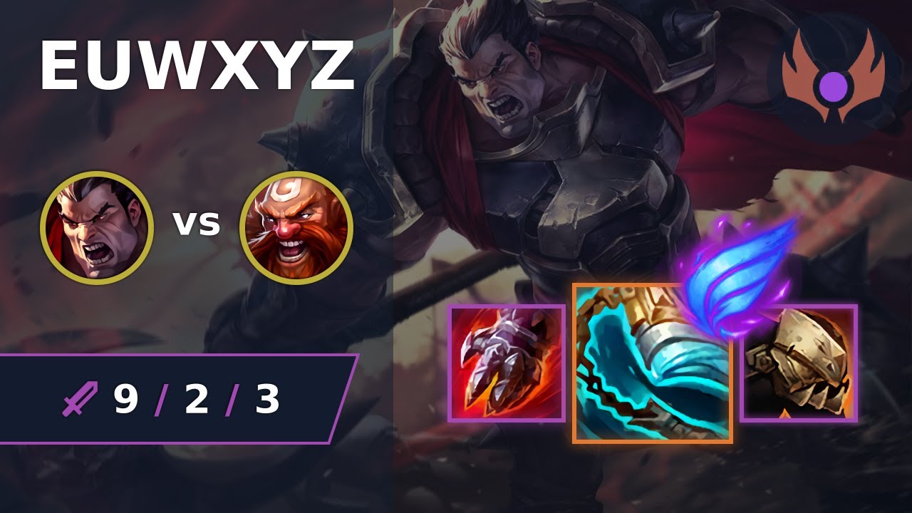[ EUWXYZ ] Darius TOP vs Gragas | EUW MASTER | LOL Season 2024 - YouTube
