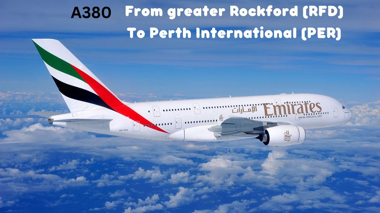 Roblox PTFS Emirates A380 full flight from GR to Perth international ...