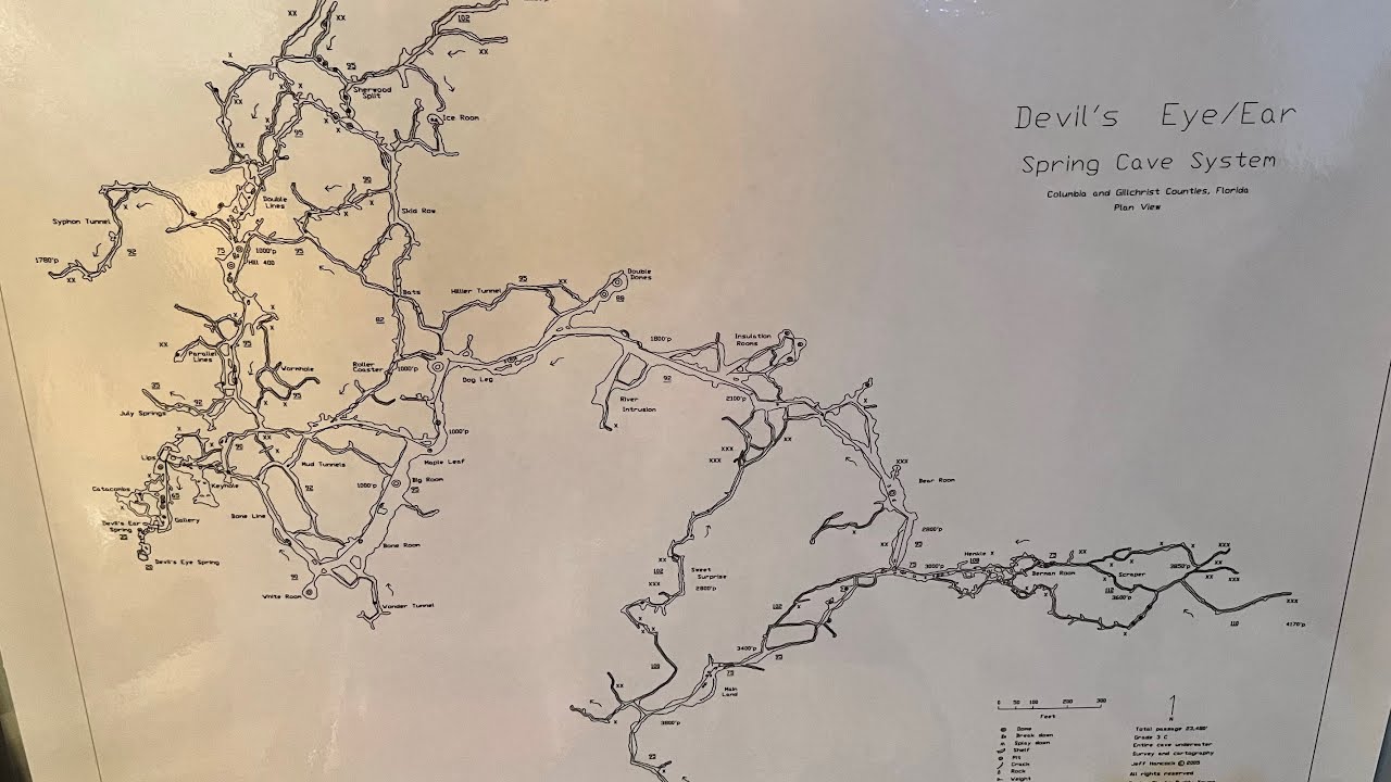 Ginnie Springs “the run”, in the Devils Eye/Ear cave system. - YouTube