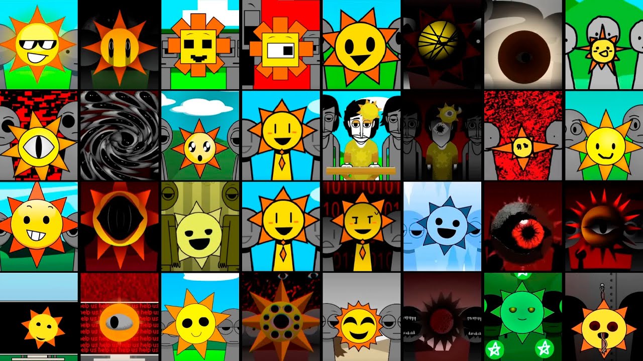 Mr. Sun All 32 Mode in Incredibox Sprunki! | New MOD | New Update - YouTube