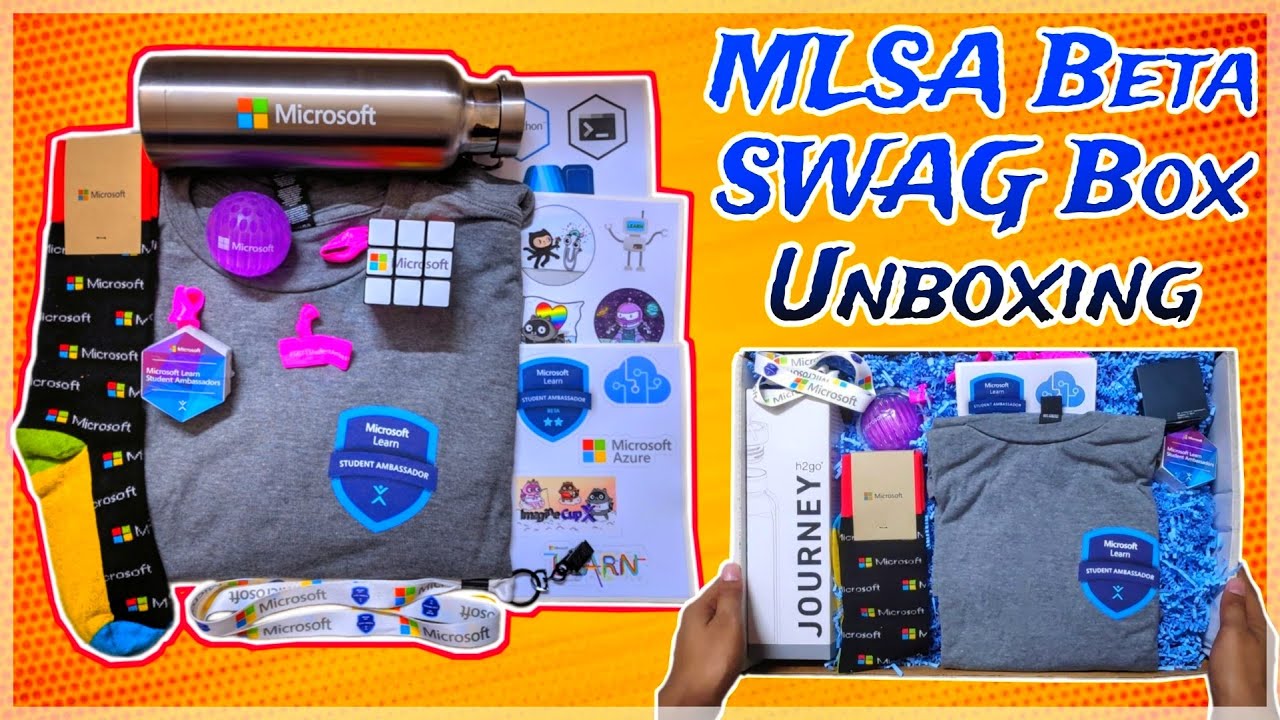 Unboxing My Beta Microsoft Learn Student Ambassador SWAG Kit 🎉 ...