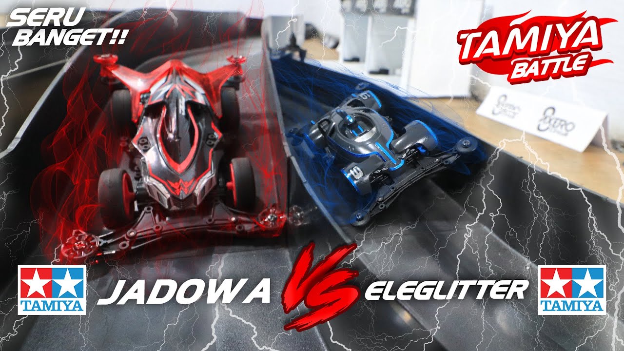 BALAP TAMIYA TERPANAS ‼️ TAMIYA JADOW A VS TAMIYA ELEGLITTER ‼️ MINI ...