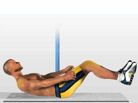 Abs Workout - Double Crunch Exercise - Abs Workout - YouTube