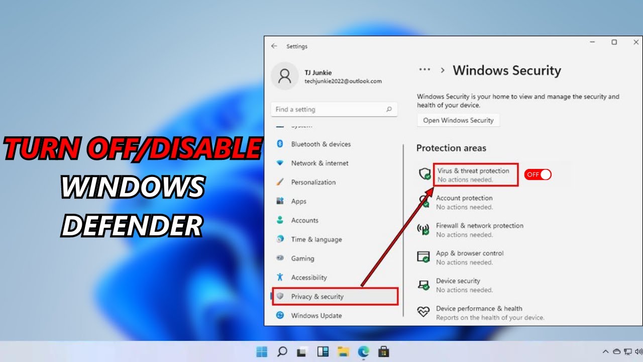 Best Way To Turn Off or Disable Windows Defender in Windows 11/10 (2023 ...