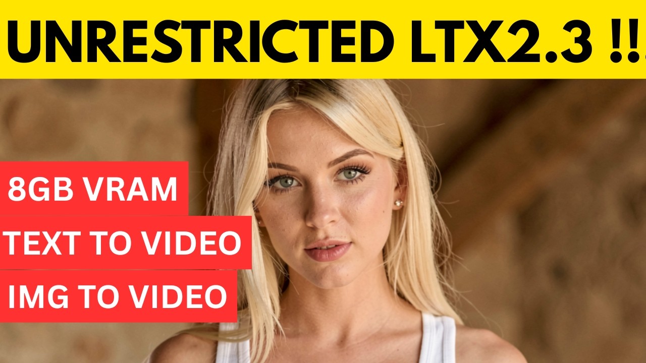 New UNRESTRICTED LTX2.3 On 8gb Vram 1080p is INSANE!! (NEW WORKFLOW APP ...